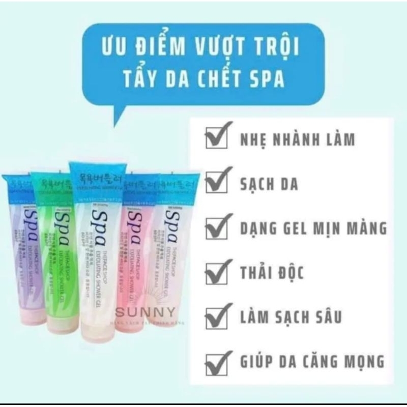 Spa exfoliating cream removes dead cells, leavingthe skin smooth and ...