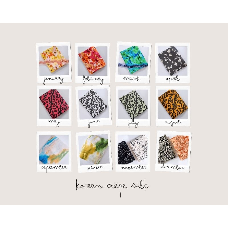 Korean Crepe Silk aka Mango Silk | Shopee Malaysia