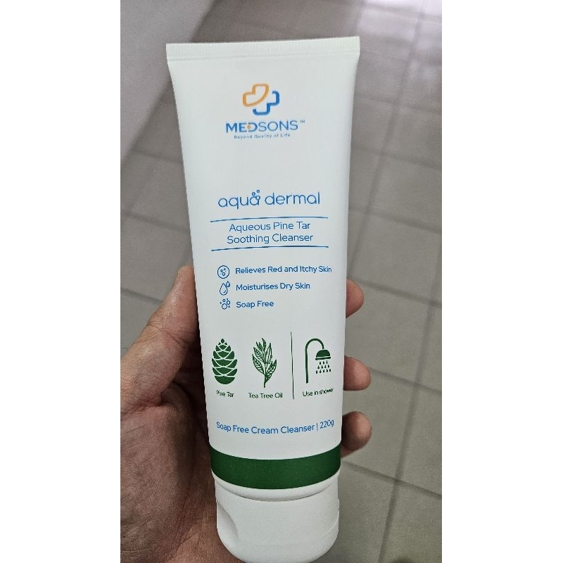 MEDSON AQUA DERMA PINE TAR SHAMPOO/CLEANSER 220G (BODY AND SCALP ...