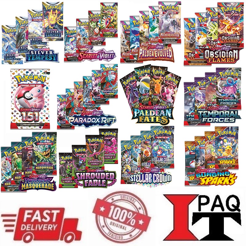 Pokemon TCG SS11/SS12/SS12.5 | SV01/SV02/SV03/SV3.5/SV04/SV4.5/SV05/SV06/SV6.5/SV07/SV08 Booster ...