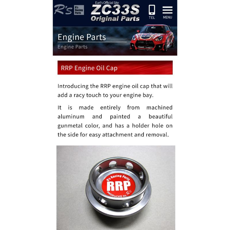 Suzuki swift sport zc33s RRP Engine Oil Cap | Shopee Malaysia