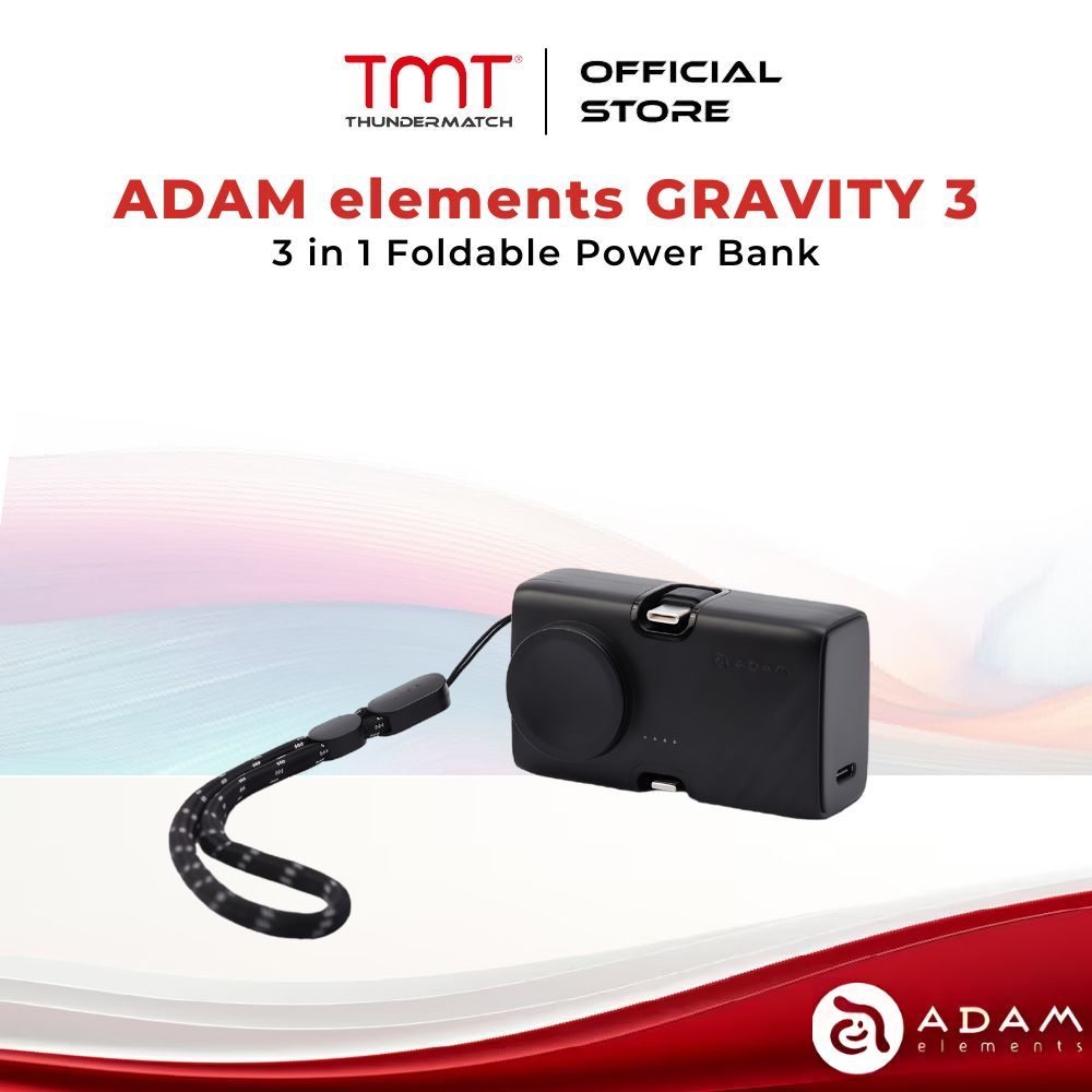 ADAM elements GRAVITY 3 3-in-1 Foldable Power Bank | Shopee Malaysia