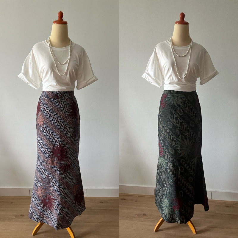 Elegance Batik Mermaid Long Skirt | Shopee Malaysia