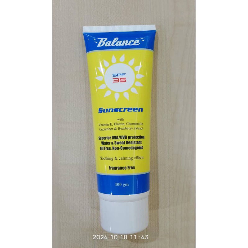 Balance Sunscreen SPF 35 ( 100g ) | Shopee Malaysia