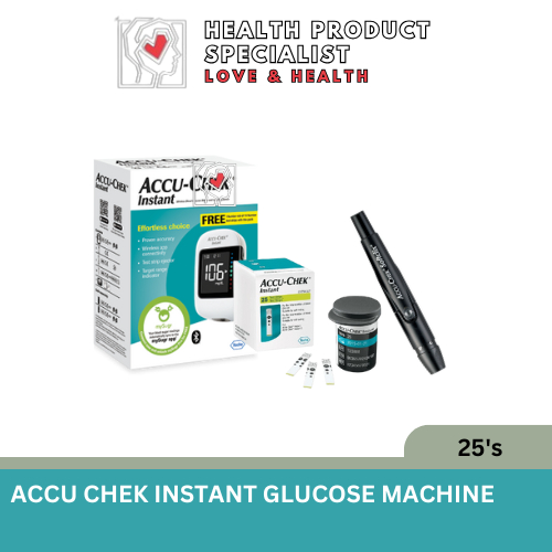 Accu-Chek Instant Glucose Machine free with 25's Test Strip | Shopee ...