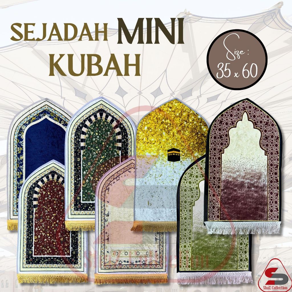 Sejadah Mini Kubah Muka Panjang /Shining /Sejadah Mini Muka Panjang ...
