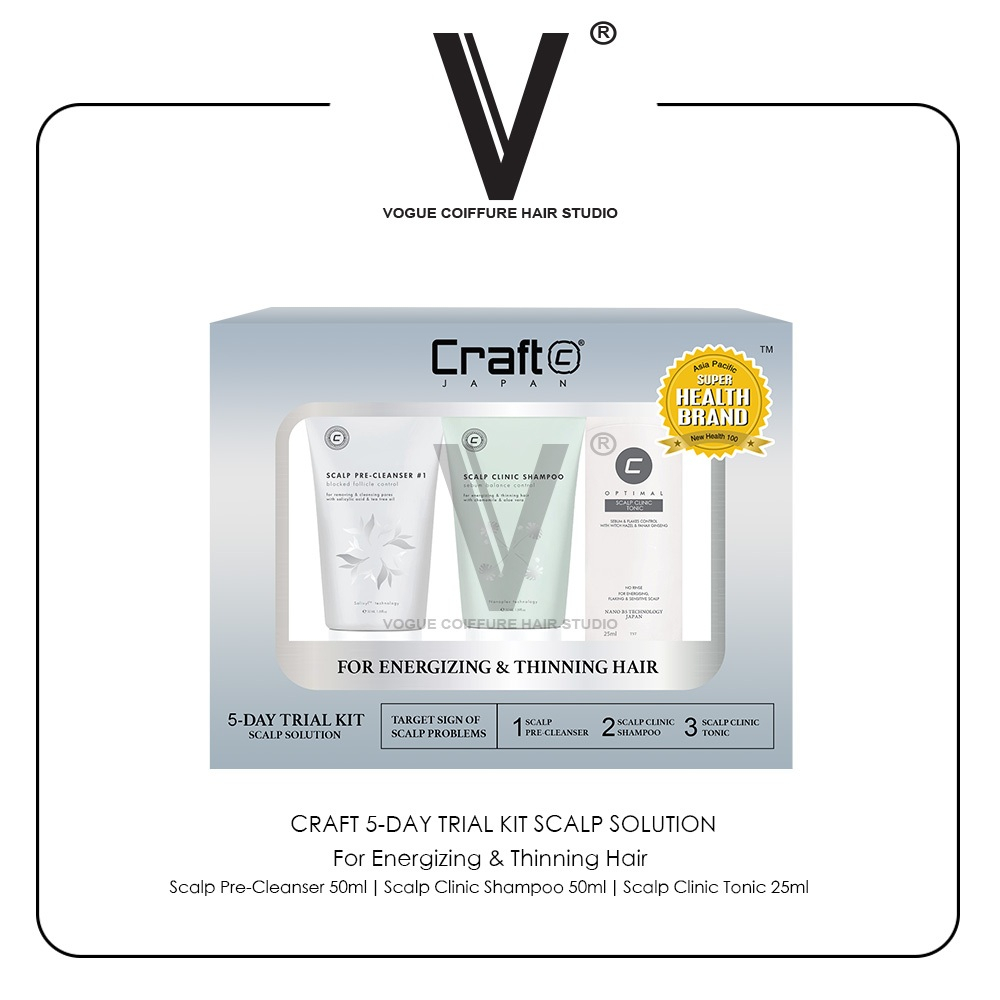 Craft 5 Day Trial Kit Scalp Solution ( Scalp Clinic -For Energizing ...