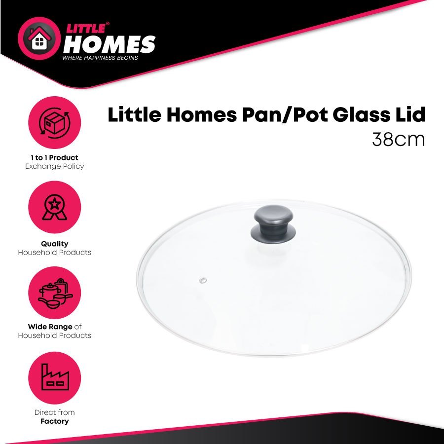 38cm High Quality Tempered Glass Lid For Frying Wok or Cooking Pot ...