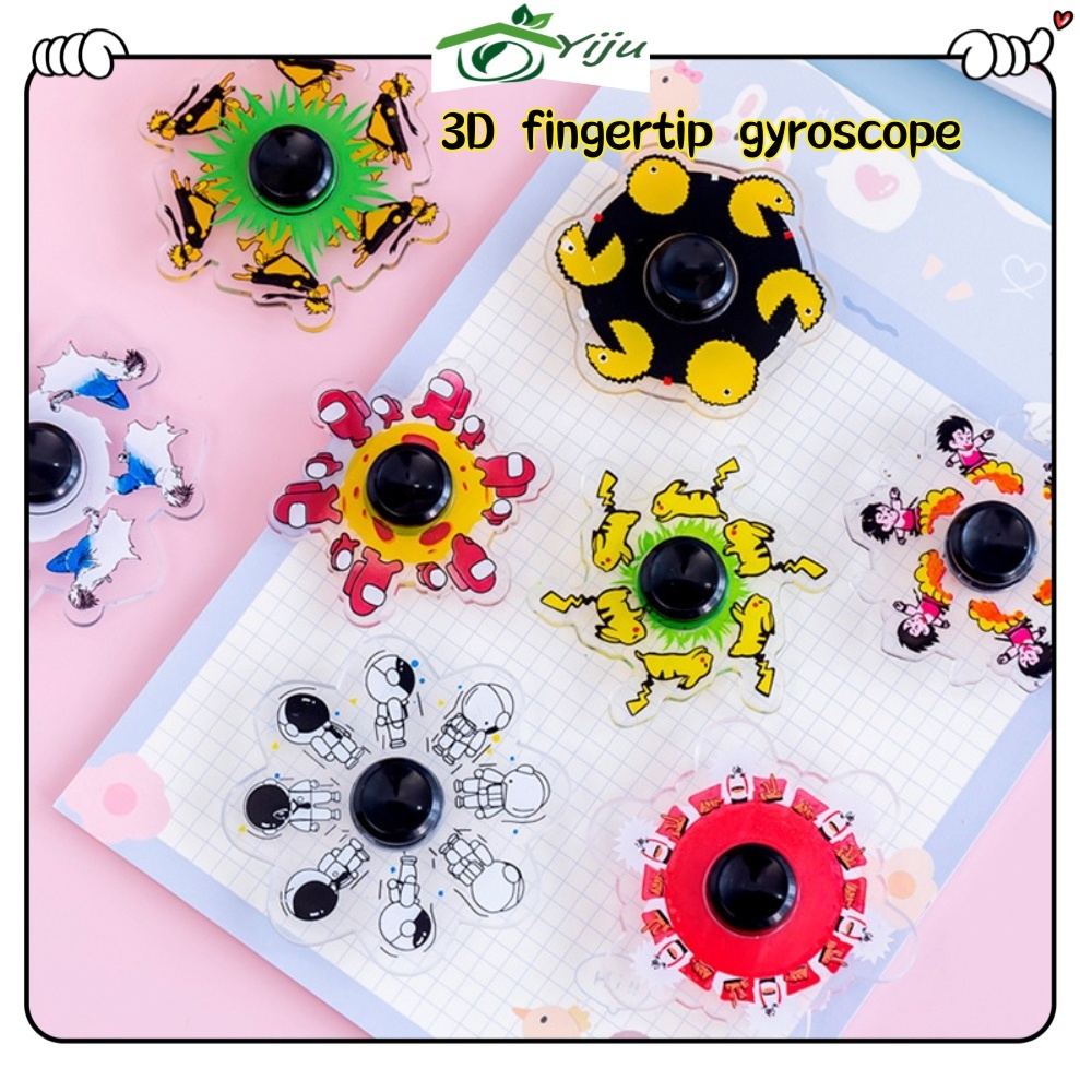 【New】Cartoon Fidget Spinner Running Animation Goku Naruto Pikachu Kids ...