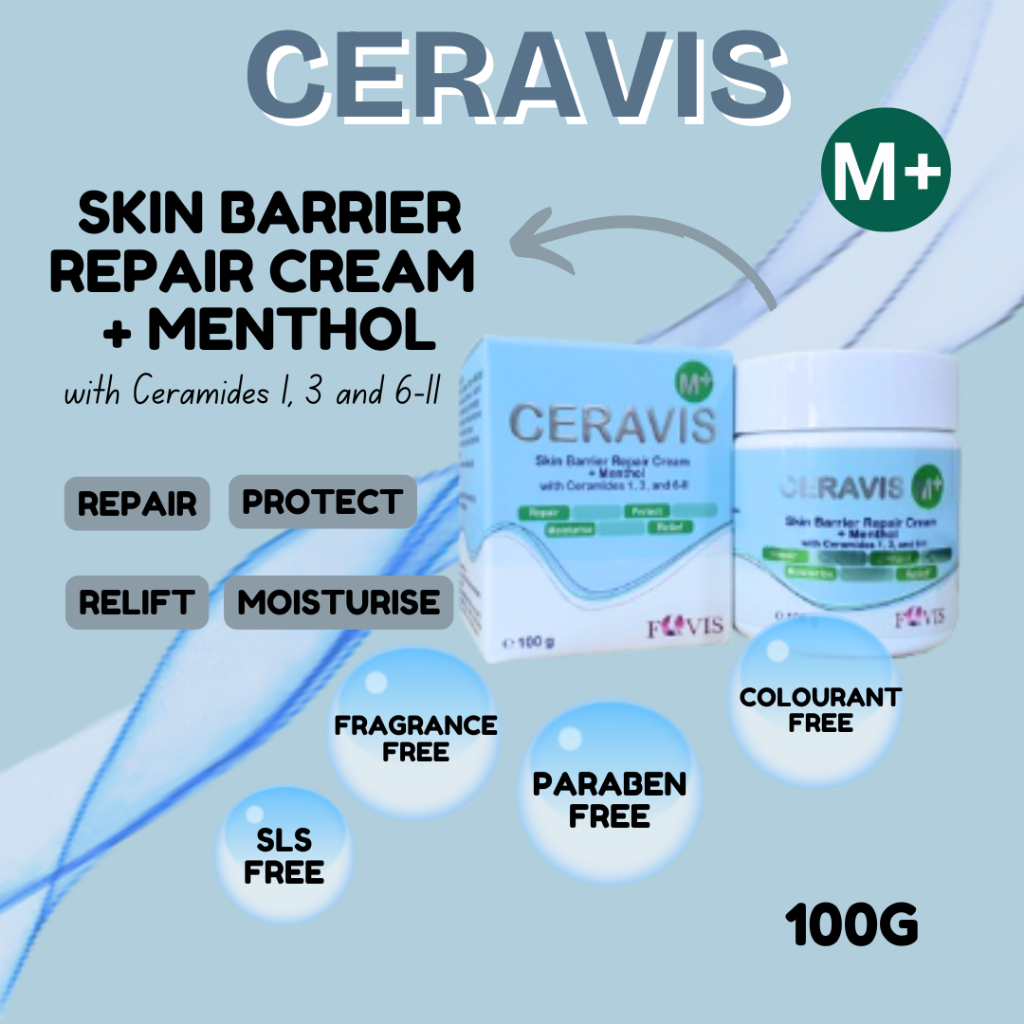 CERAVIS M+ SKIN BARRIER REPAIR CREAM + MENTHOL 100G | Shopee Malaysia
