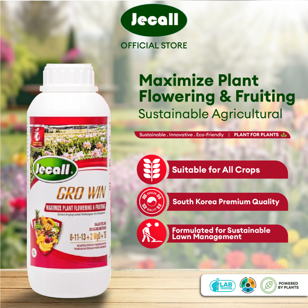 Jecall-Bio GRO WIN 1L Flowering & Fruiting Foliar Fertilizer / Baja ...