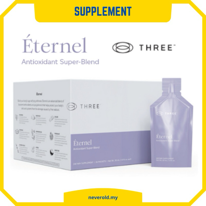 READY STOCK IN MALAYSIA [THREE] 白藜芦醇抗氧化超级混合物 Éternel Antioxidant Super ...