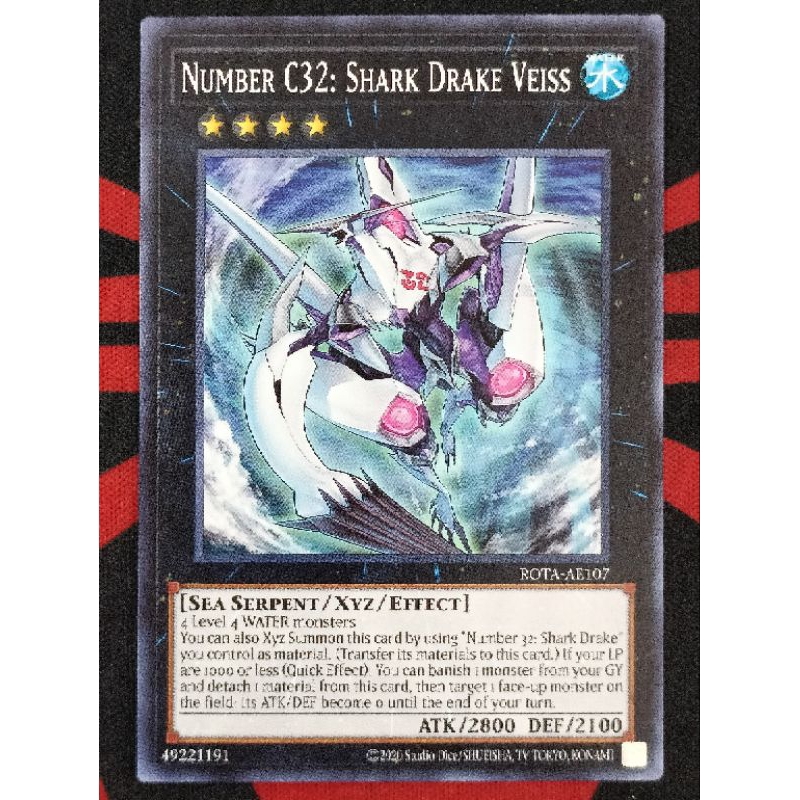 YUGIOH KONAMI ROTA-AE107 Number C32: Shark Drake Veiss (Common ...