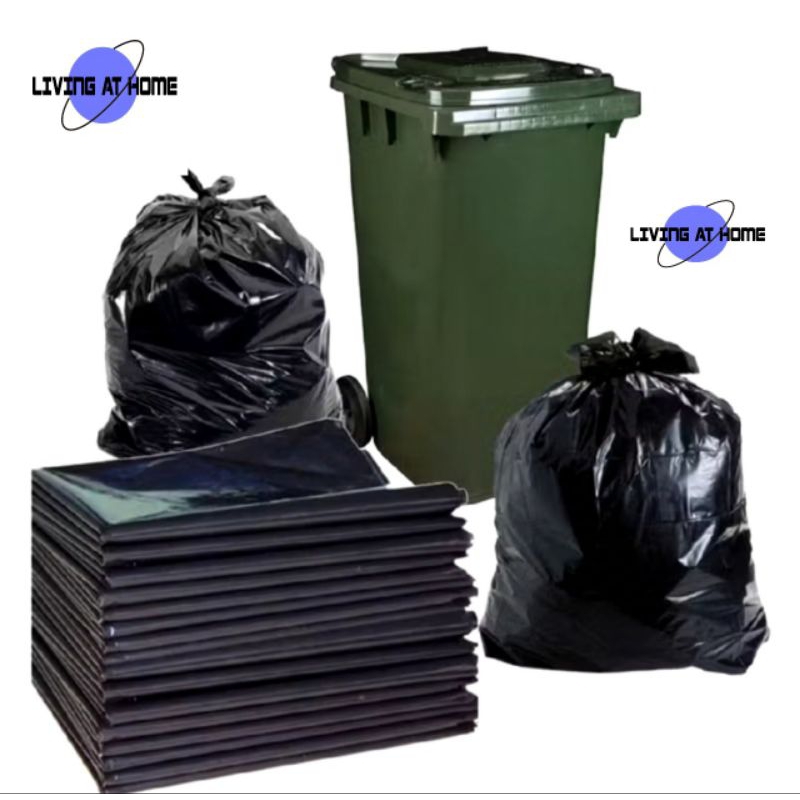 Garbage Bag black large big XXL HDPE heavy duty Dustbin Plastic Bag ...