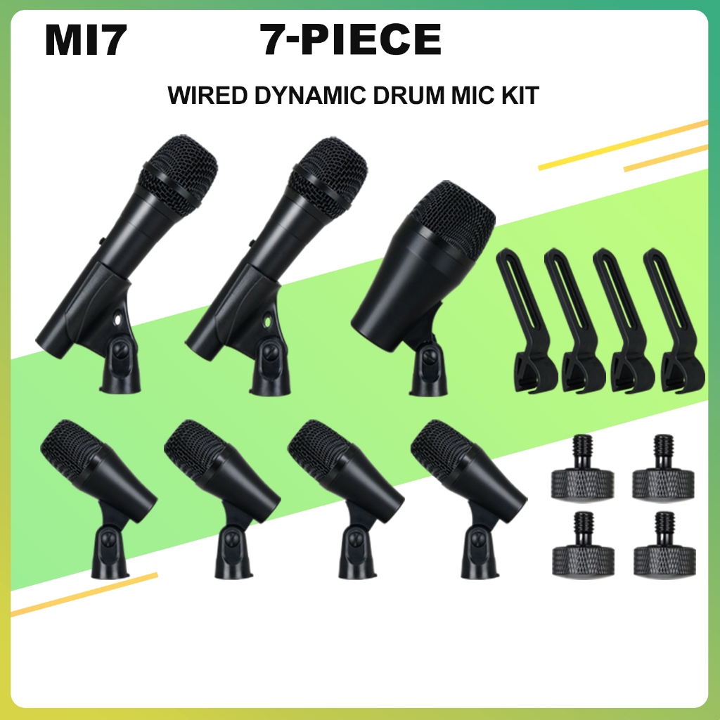 Mic Drum Kit MI7 Mic Drum Kit 7-piece microphone instrument insert for ...