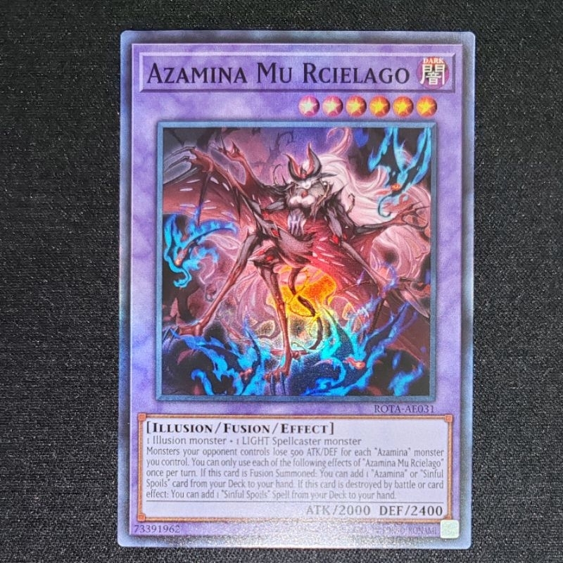 YUGIOH Rota-AE031 Azamina Mu Rcielago[SR][ASIA ENGLISH] | Shopee Malaysia