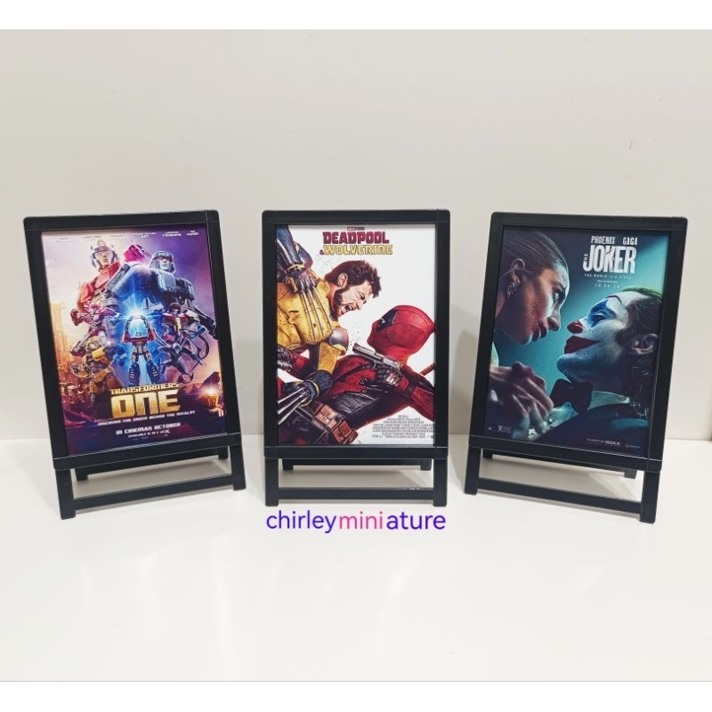 Daiso mini poster stand 1/12 Dollhouse poster stand | Shopee Malaysia