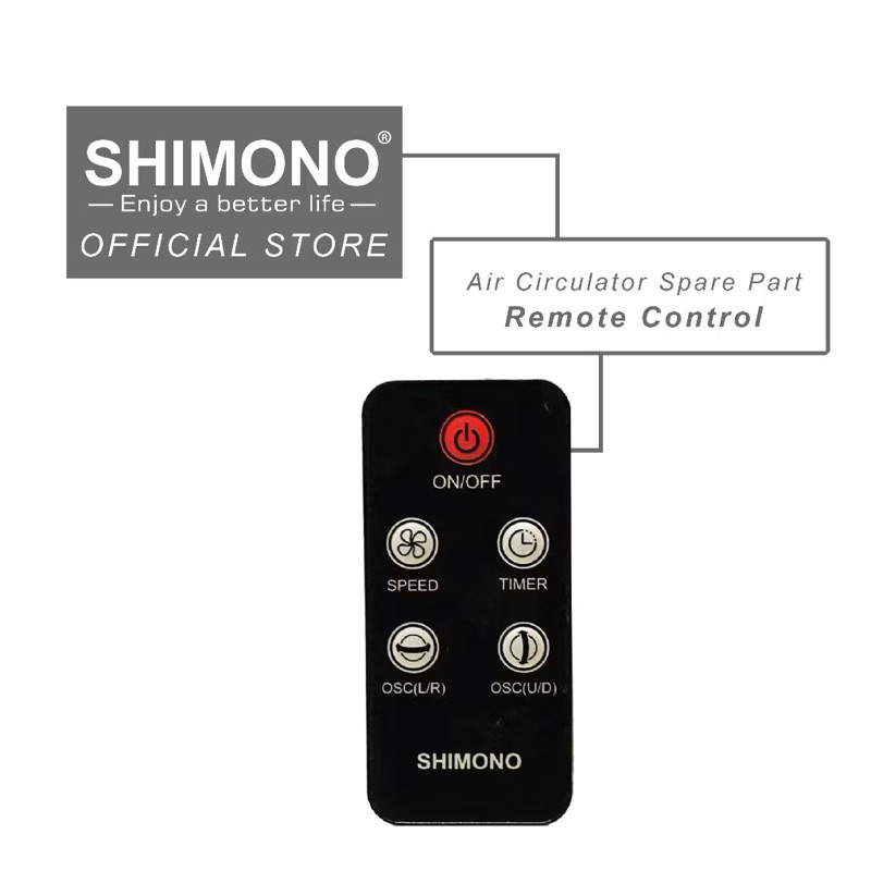 Shimono Air Circulator SH 9009 Spare Remote Controller | Shopee Malaysia