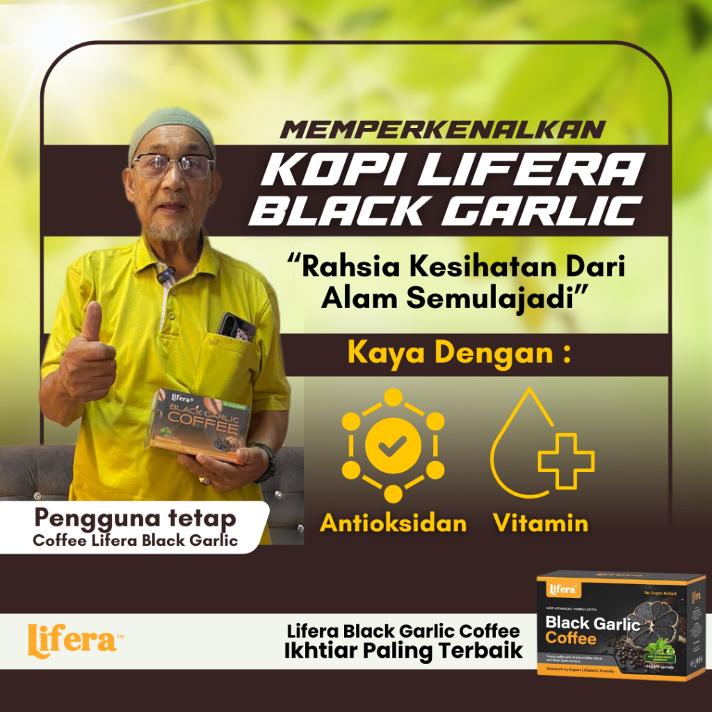 Kopi Lifera Black Garlic – Kopi Herba, Bantu Metabolisme, Tenaga Semula ...