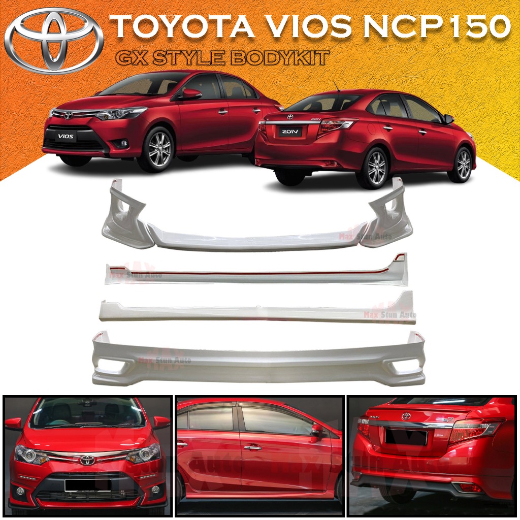 TOYOTA VIOS NCP150 VIOS 2016 FACELIFT GX STYLE BODYKIT (G-X) SKIRT LIP ...