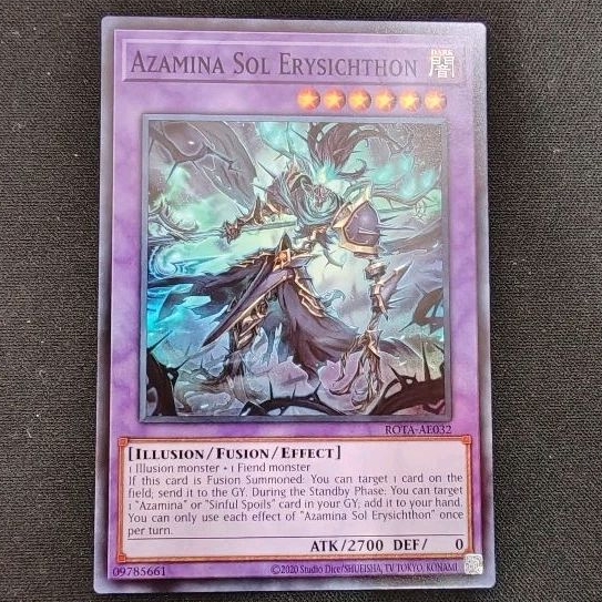 YUGIOH Rota-AE032 Azamina Sol Erysichthon[SR] | Shopee Malaysia