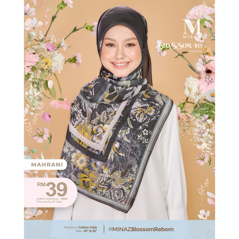 CLEAR STOCK MINAZ HIJAB BIDANG 55 | Shopee Malaysia