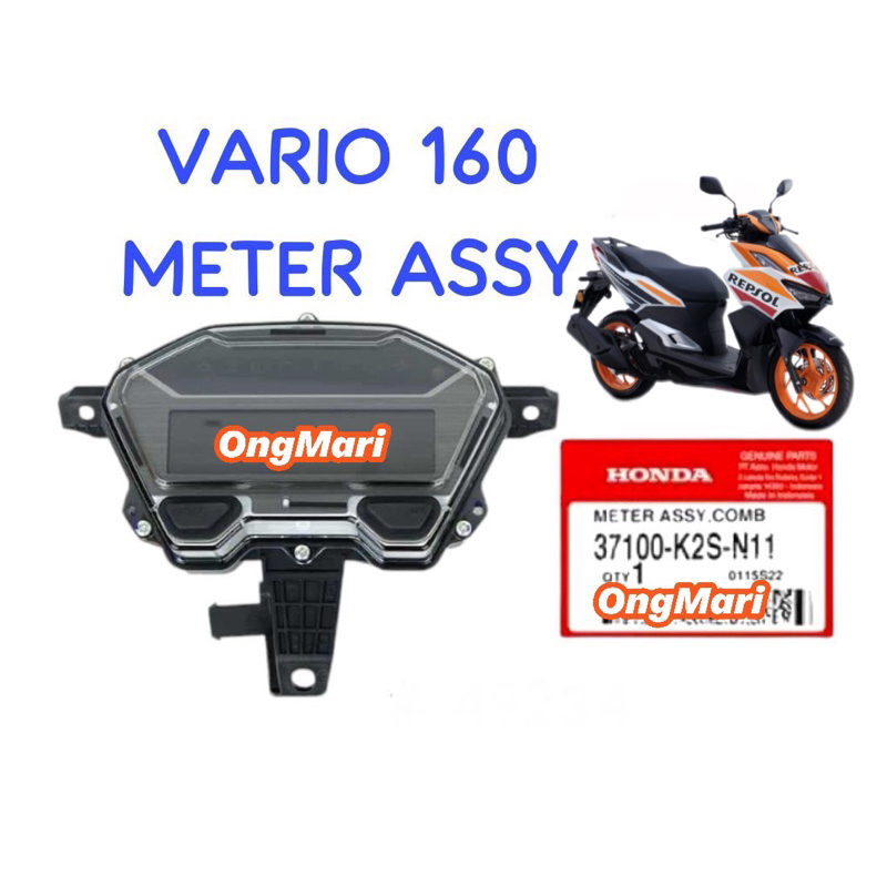 Honda VARIO 160 VARIO160 Original Speedo Meter Speedometer Assy 37100 ...