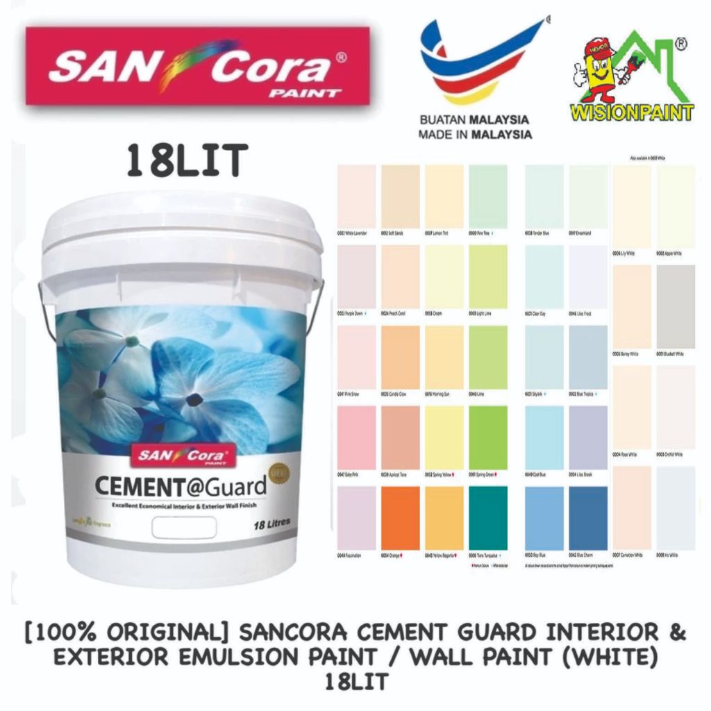 [100% ORIGINAL] 18L SANCORA ( CEMENT GUARD ) INTERIOR & EXTERIOR ...