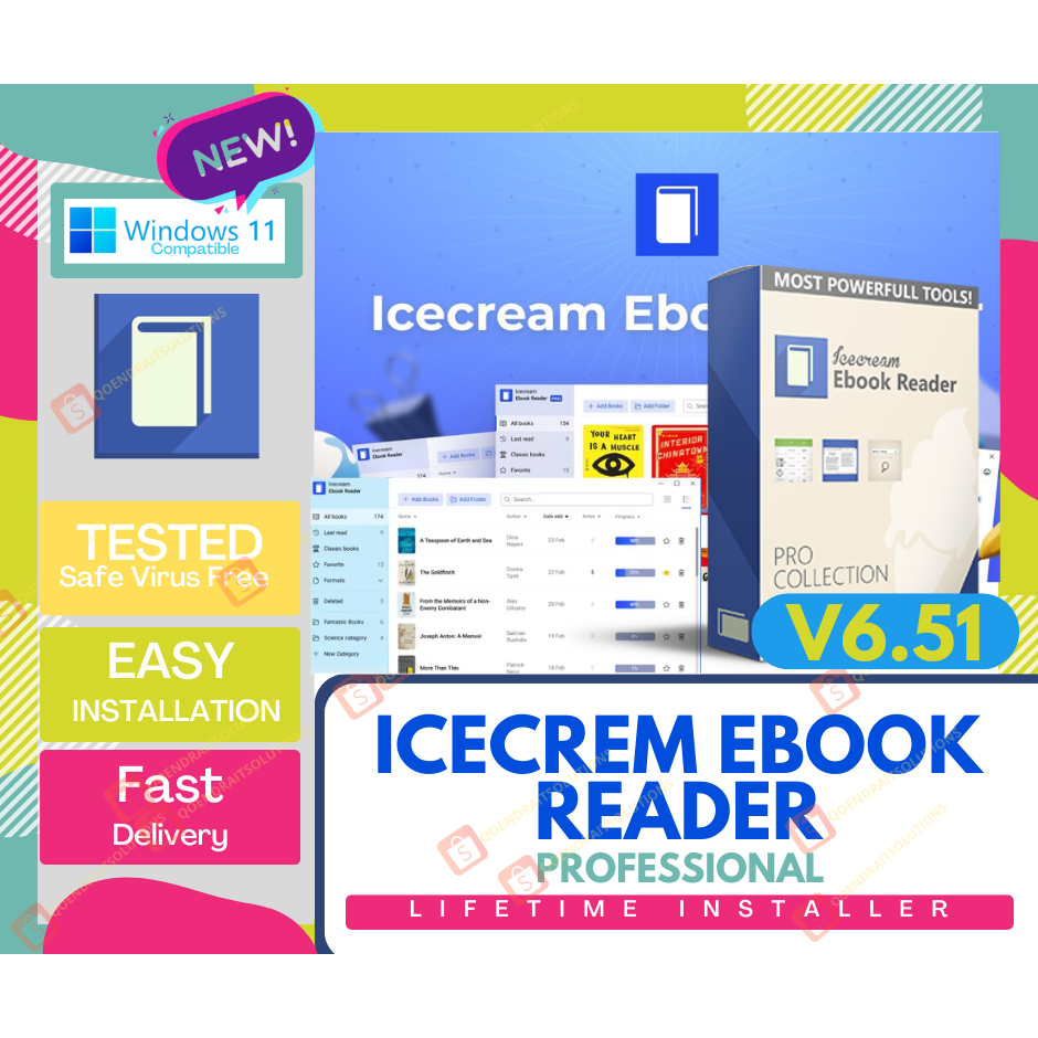 Icecream Ebook Reader Pro v6.51 Library Book Manager Windows🔥 Easy Installation | Lifetime Full ...