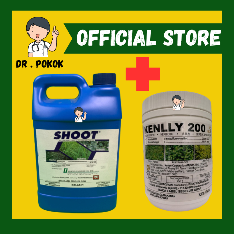 4L SHOOT + 250G KENLLY 200 (1 SET PACKAGE) RACUN RUMPUT KEMATIAN RUMPUT ...