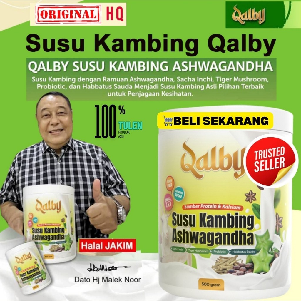 QALBY SUSU KAMBING ASHWAGANDHA ASLI SACHA INCHI ORIGINAL 500gram ...