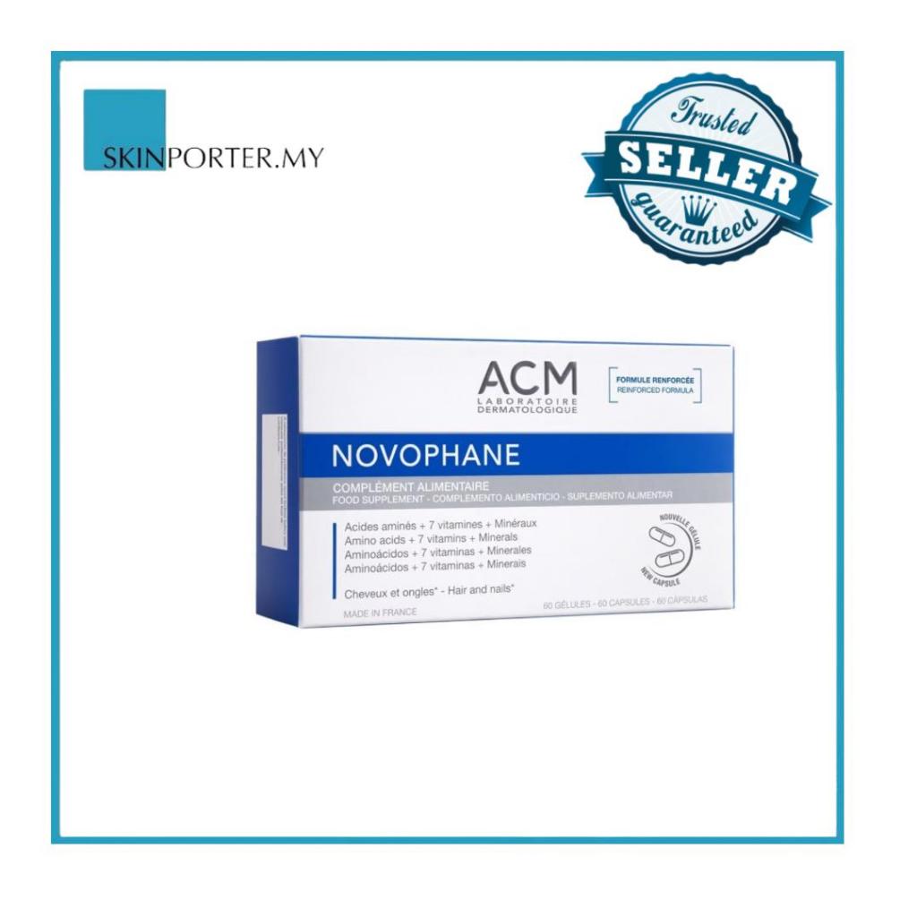 SKINPORTER ACM Novophane L-Cysteine Plus Capsules 60 Capsules for hair ...