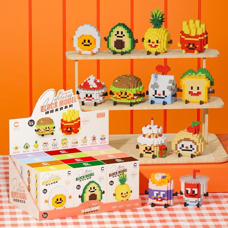 Particles Happy Candy Toys Fruit Building Blocks Children Girls Puzzle ...