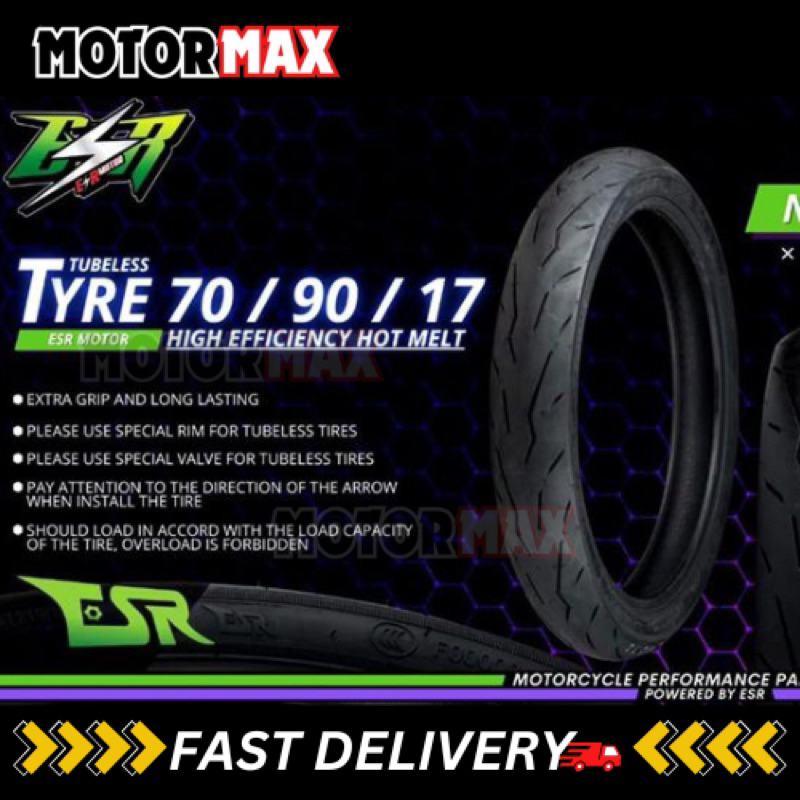 TAYAR ESR BARU 2025 70/90/17 80/90/17 80/80/17 60/80/17 90/80/17 70/80 ...