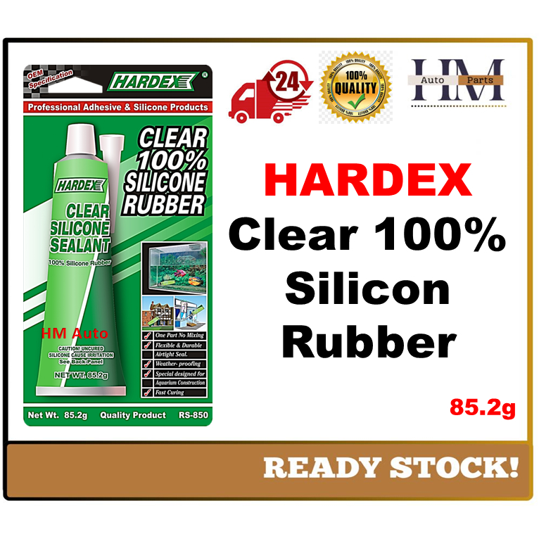 Hardex RS850 Clear 100% Silicone Rubber sealant (85.2g) | Shopee Malaysia