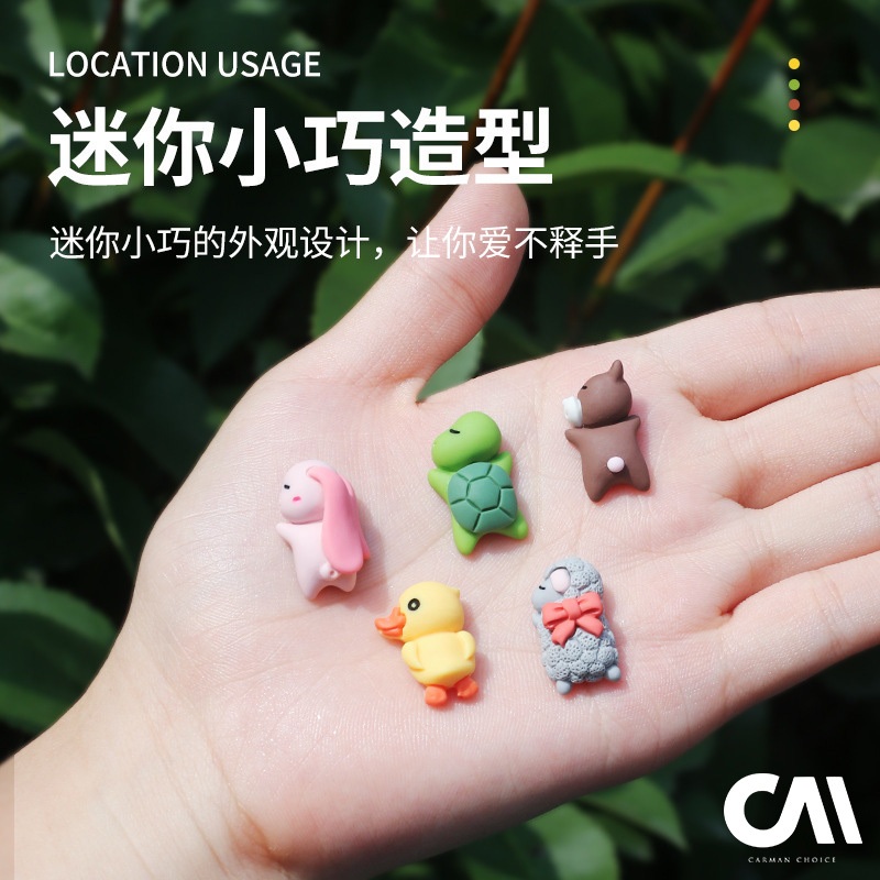 CARMAN Mini Cute Car Interior Decorations Healing Ornaments Soft Car ...