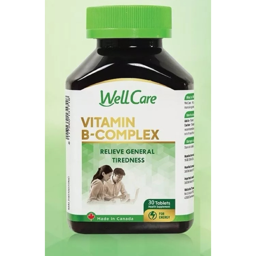 WELLCARE Vitamin B Complex - 30's ( Relieve General Tiredness ...