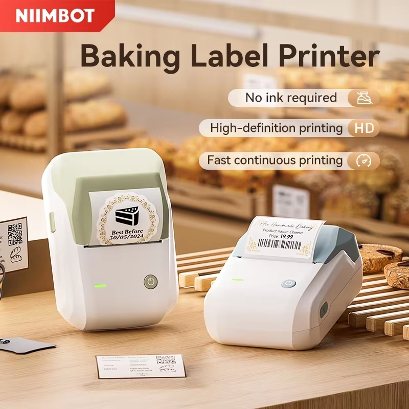 NIIMBOT B1 Label Printer Portable Handheld Thermal Printer Mini Barcode QR Code Sticker Maker ...