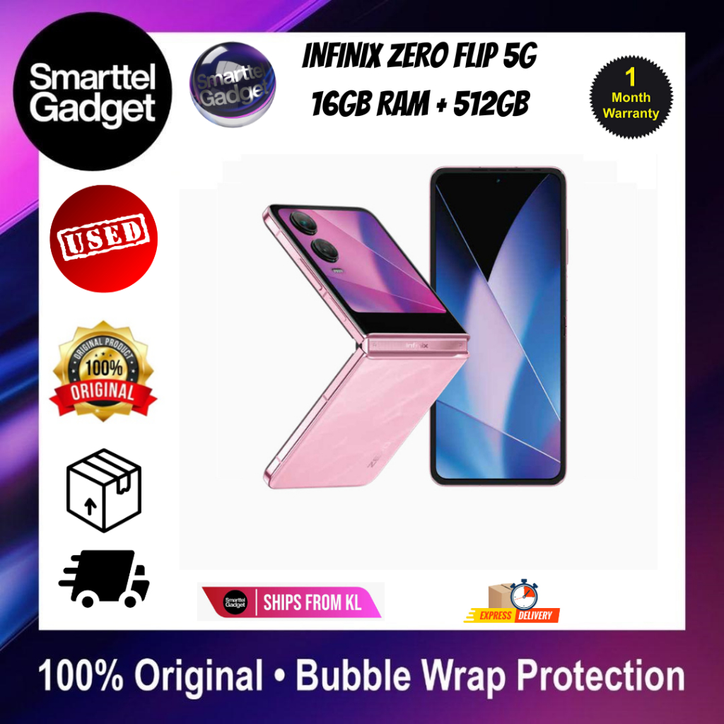 ORIGINAL INFINIX ZERO FLIP 5G 16GB RAM + 512GB | DEMO UNIT | 1 MONTH ...