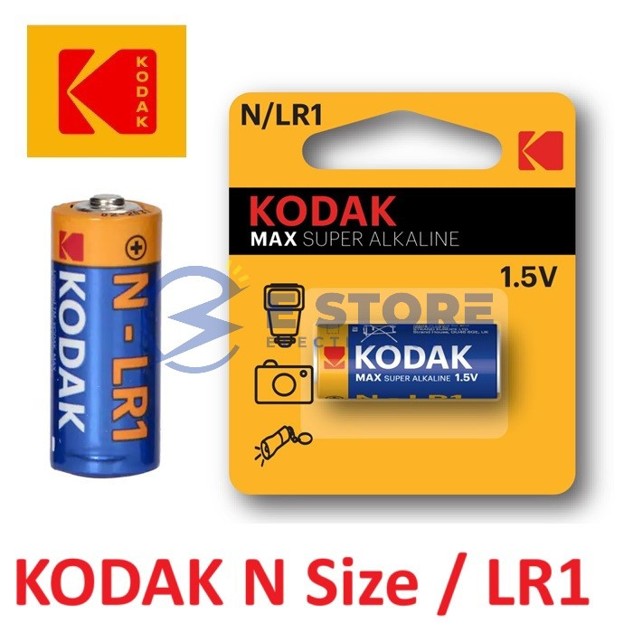 Genuine KODAK MAX N/LR1 (N/LR1/E90) Super Alkaline Battery 1.5V ...