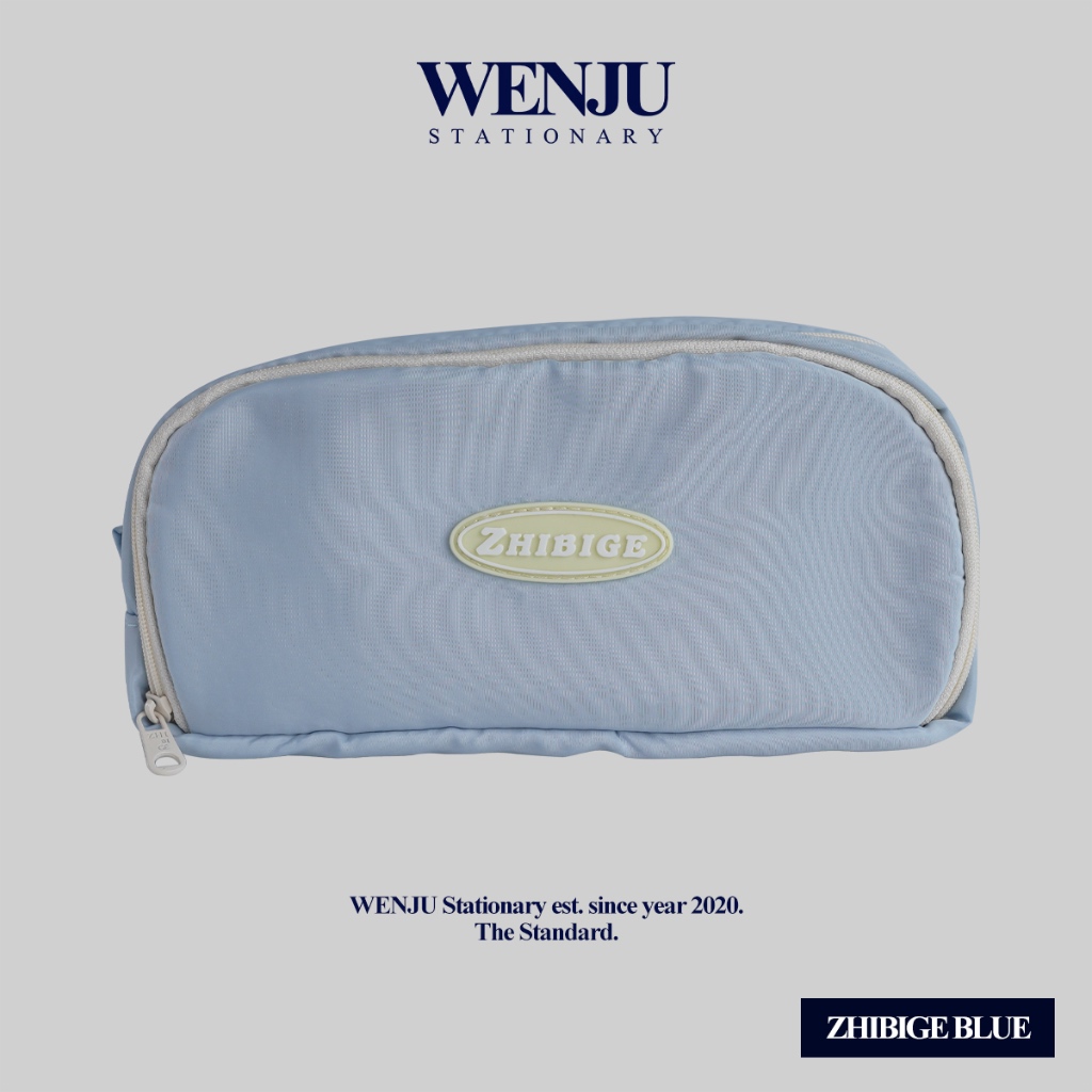 WENJU | ZHIBIGE Front Open Pencil Bag (Blue) | Shopee Malaysia