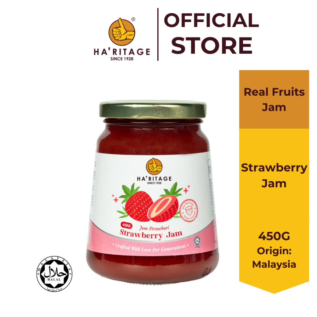 [Halal] Strawberry Real Fruits Jam 450g | Shopee Malaysia