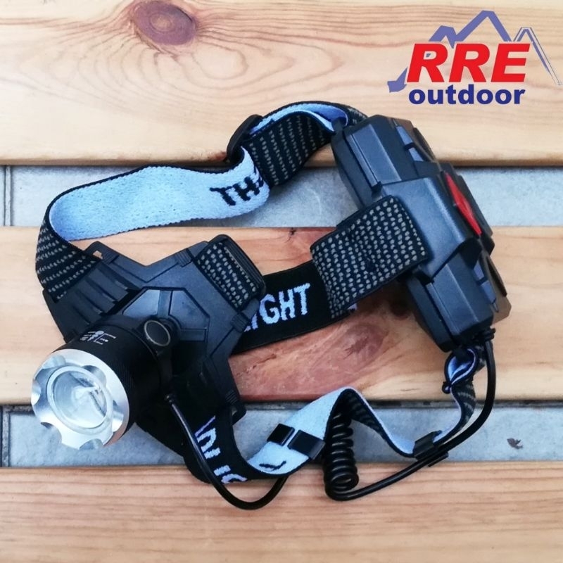 [MALAYSIA STOCK]RRE Lampu Camping Head Lamp LED Rechargeable USB Lampu ...
