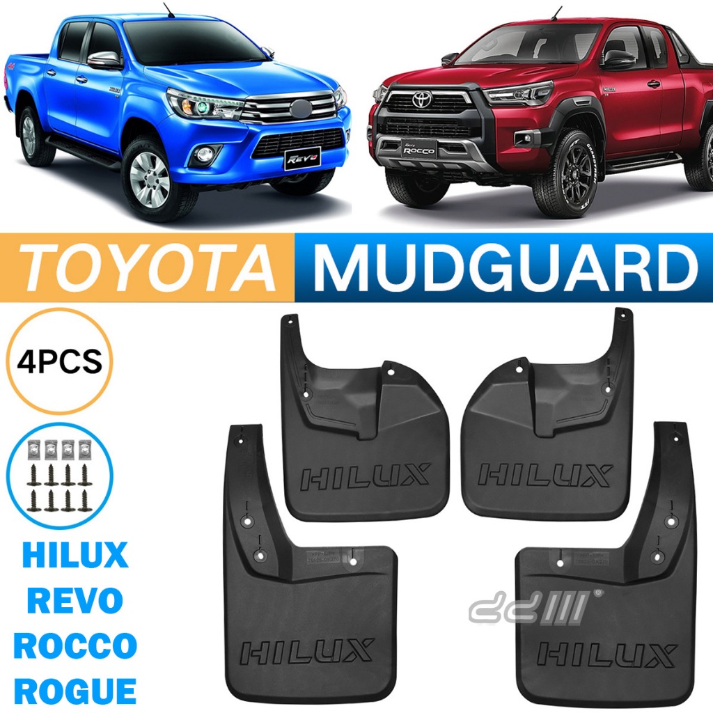 [READY STOCK] 1 Set 4pcs Toyota Hilux REVO GUN125 GUN126 2015-2024 Mud ...