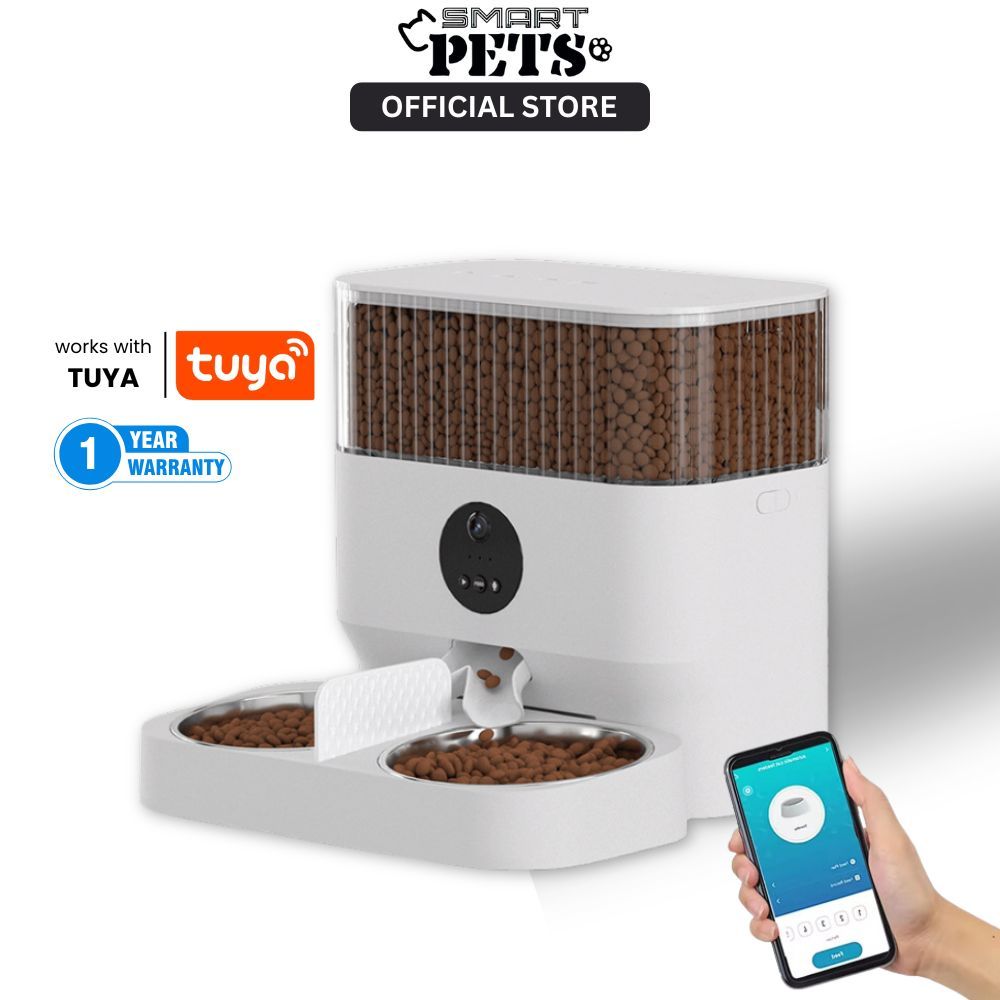 SmartPets CubeE Plus Automatic Pet Feeder (Wi-Fi Version / Camera Version) | Shopee Malaysia