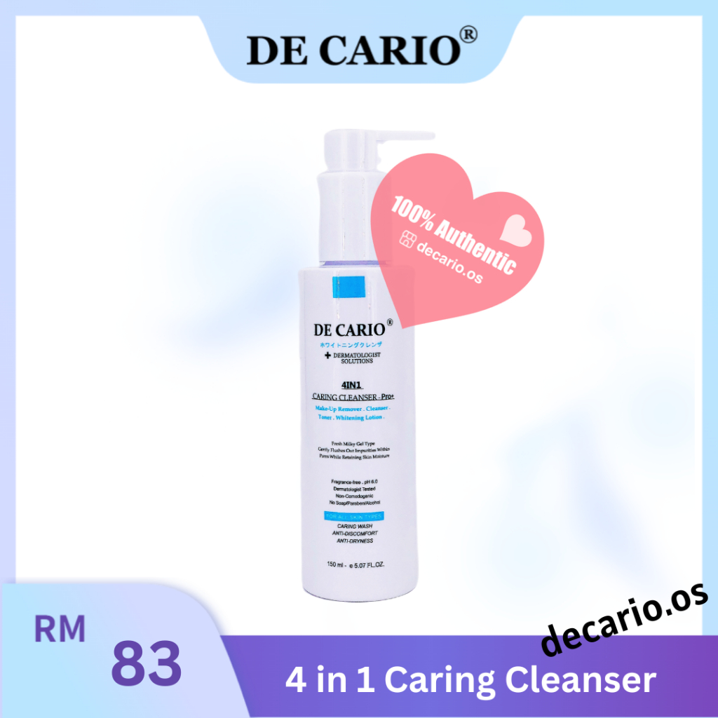 De Cario 4 in 1 Caring Cleanser 150ml | Shopee Malaysia