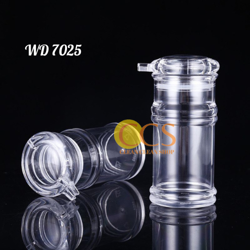 Acrylic Transparent Sauce Bottle Condiment Salt Pepper Shaker Bekas ...