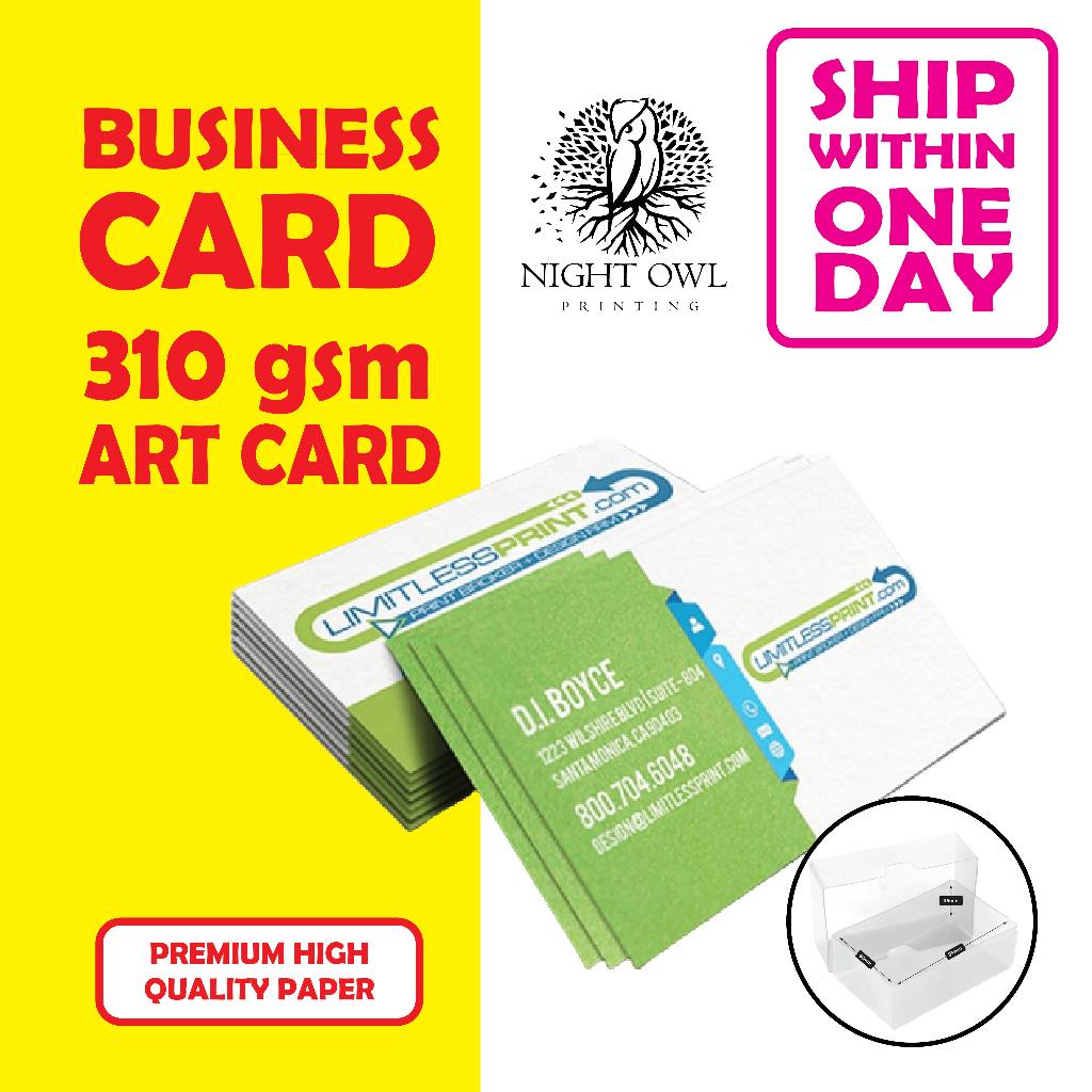 Business card 310gsm art card | Shopee Malaysia