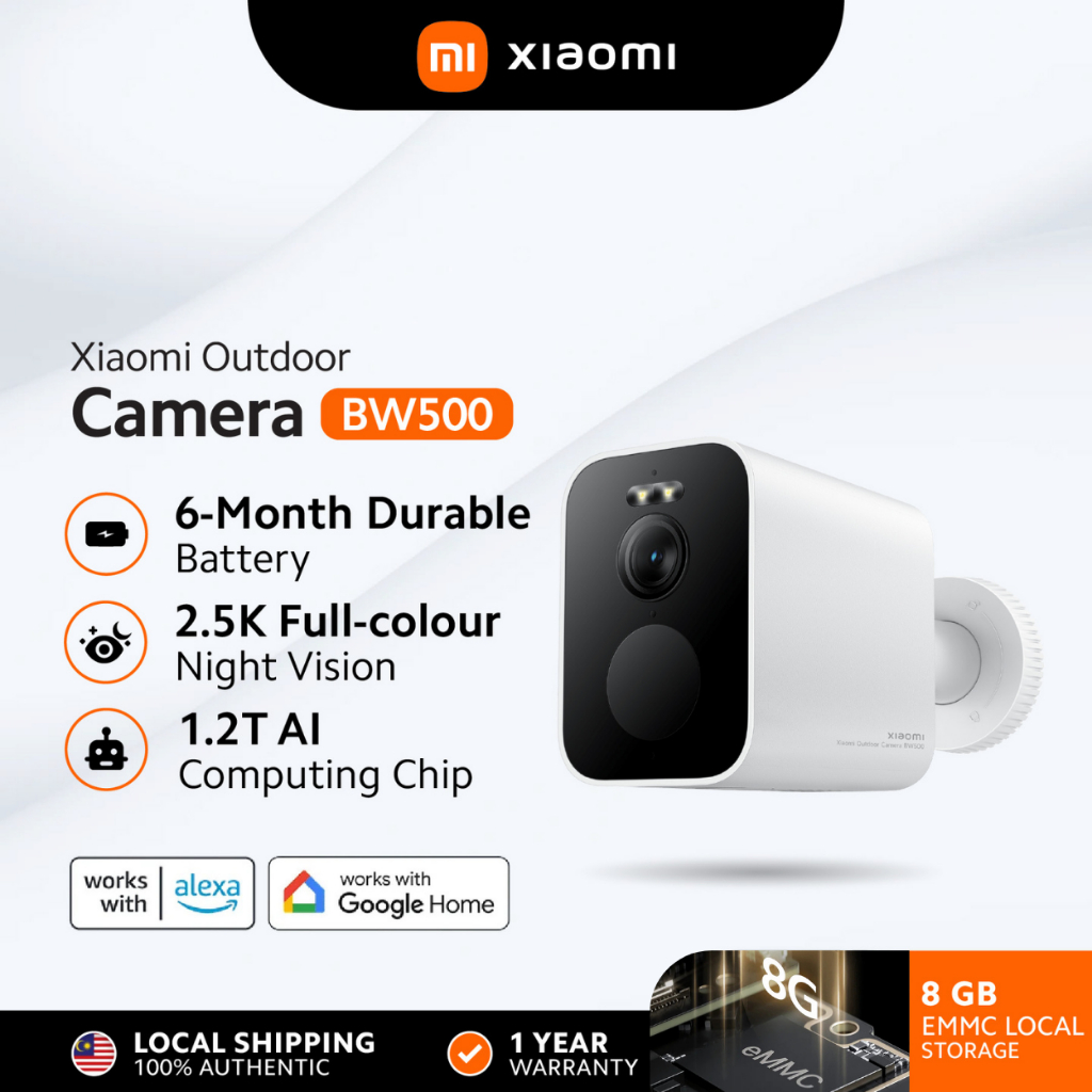Xiaomi Outdoor Camera BW500 | 2.5K Ultra HD Resolution | 6-Month ...