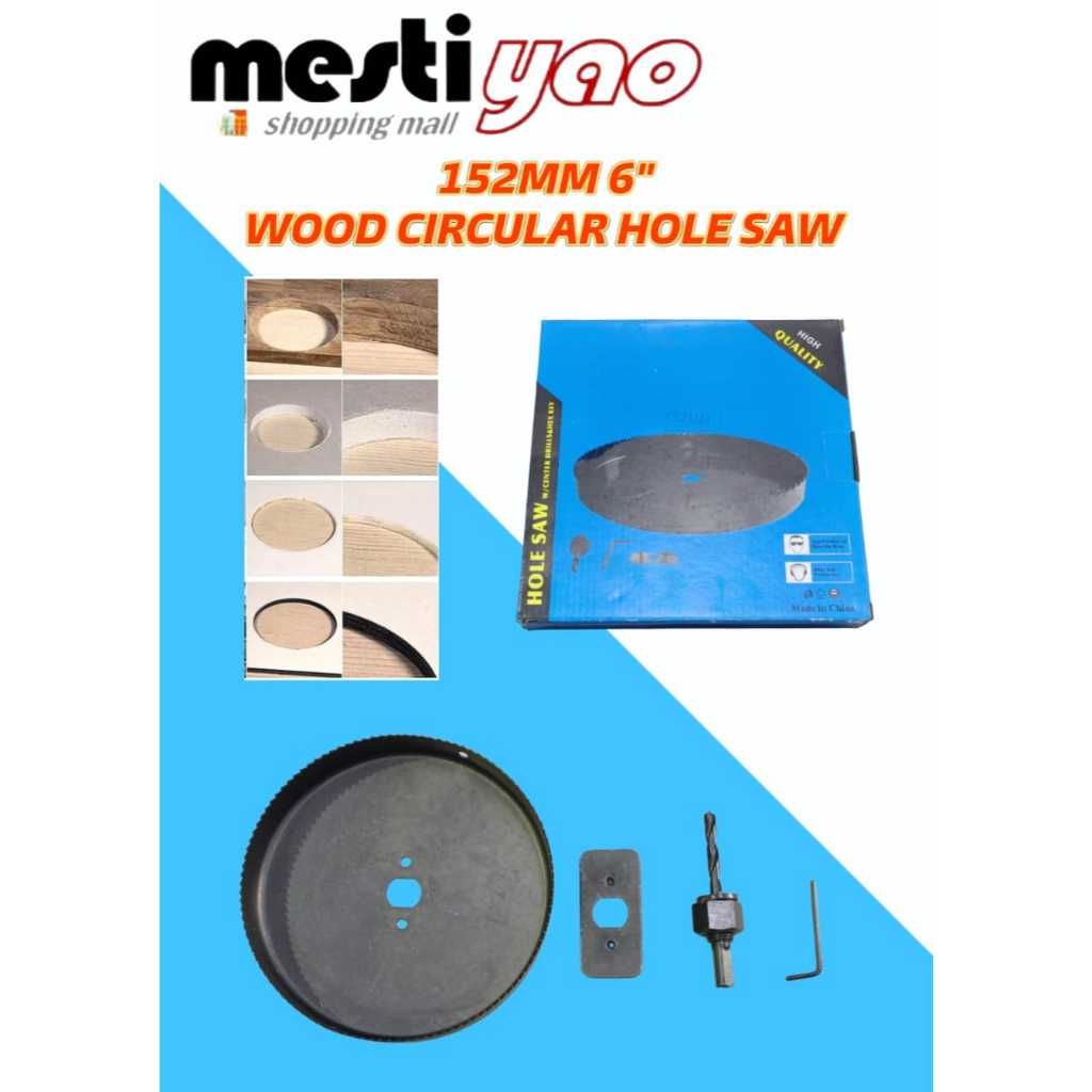 6" 150mm/152mm Wood Circular Hole Saw/ Ceiling Hole Saw/ Down Light ...